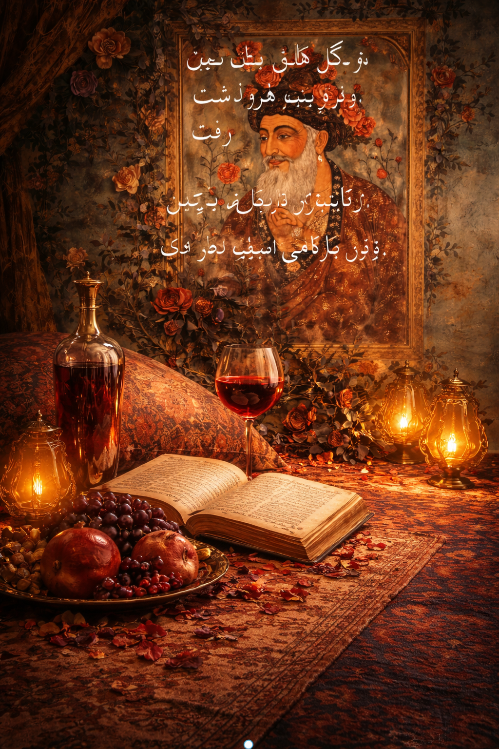 Rubaiyat by Anatole Lebreton - Roses, wine and quiet sensuality